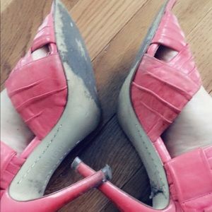 Boutique | Shoes | Authentic Leather Pink Heels | Poshmark